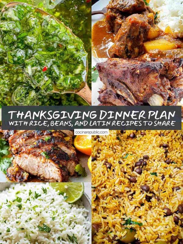 Thanksgiving Dinner Plan with Rice, Beans, and Latin Recipes to Share ...